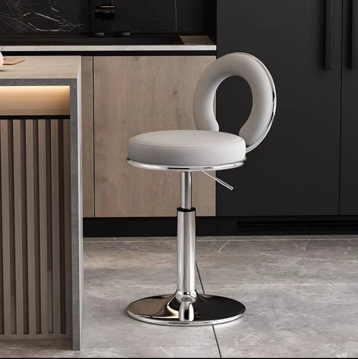 Oldiva Grey Faux Leather Bar Stool – Designer Concepts - Furniture ...