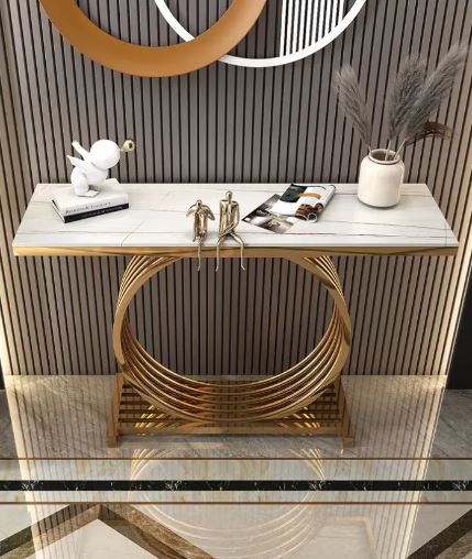 Dynasty Gold Marble Console Table – Designer Concepts - Furniture Store ...