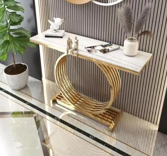 Dynasty Gold Marble Console Table – Designer Concepts - Furniture Store ...