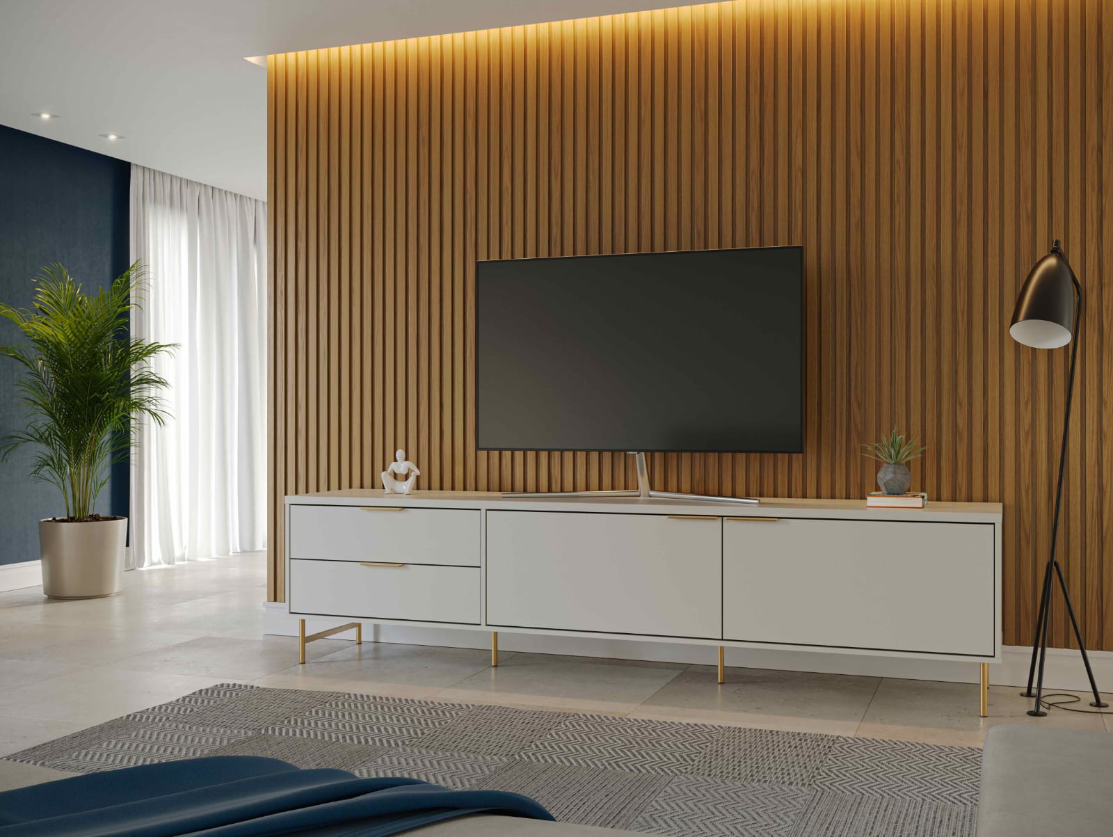 Yves Plasma Stand - White – Designer Concepts - Furniture Store ...