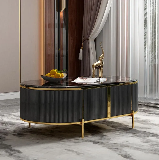 Tate Coffee Table With Gold Accents – Designer Concepts - Furniture ...